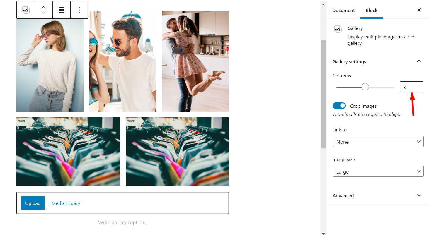 How to create a gallery in WordPress?